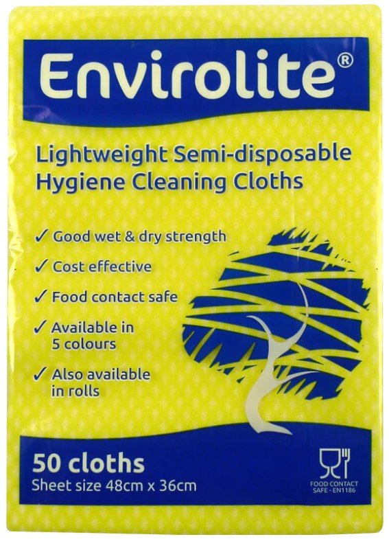 Enviro Lite Yellow Cleaning Cloth Archives - Catering Disposables