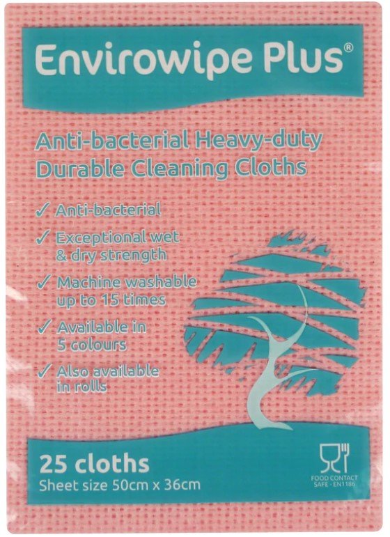 Envirowipe Plus Red Cleaning Cloth Archives - Catering Disposables