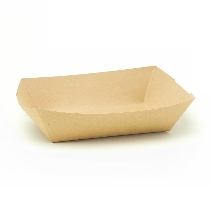 2lb Kraft Compostable Paper Food Tray Catering Disposables 2lb Kraft Compostable Paper Food Tray Catering Disposables